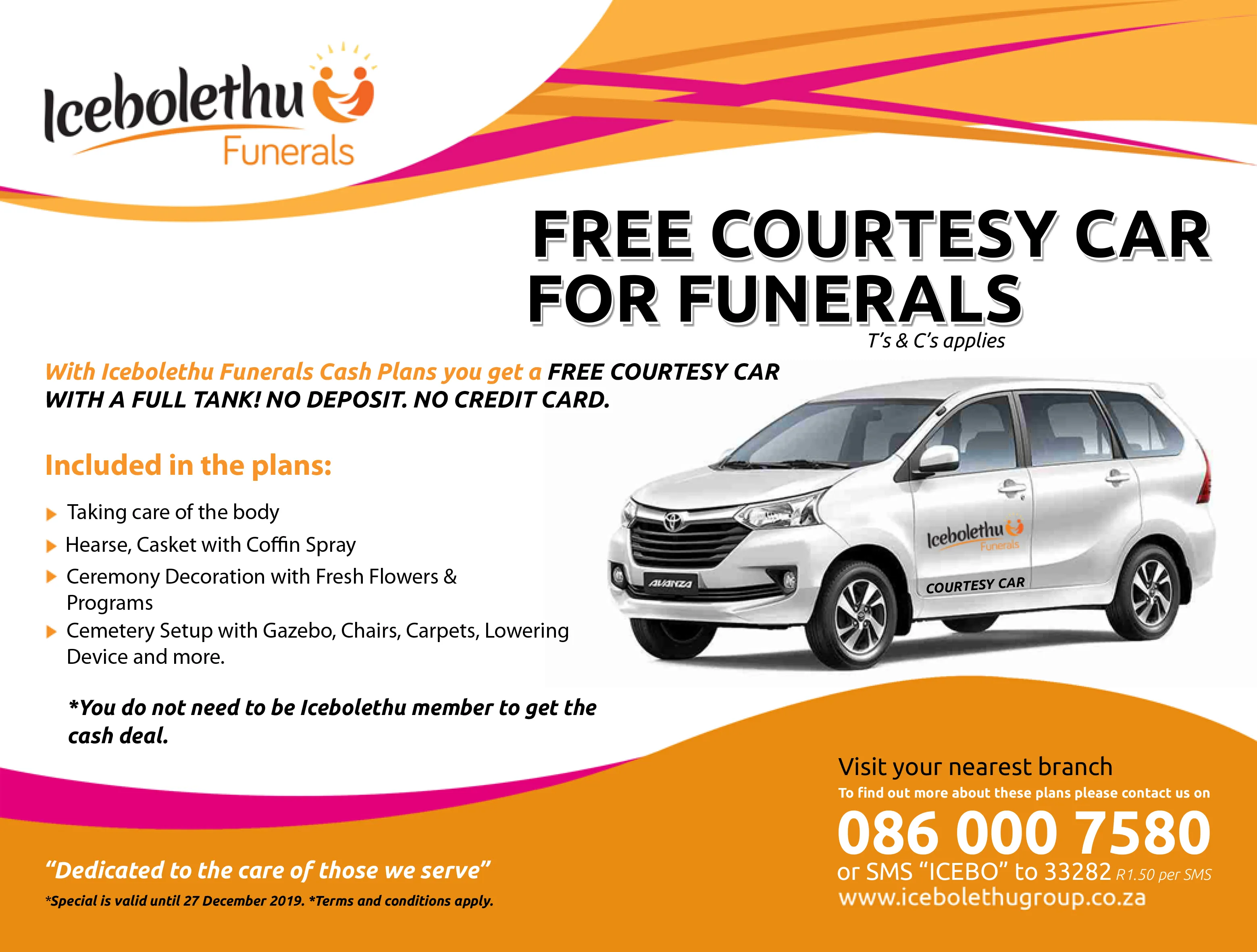 Free Funeral Courtesy Car – Icebolethu Group